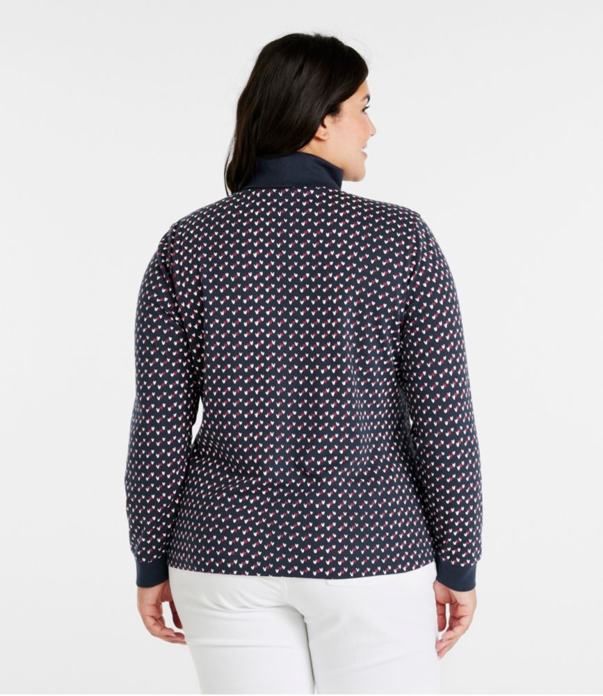 Women's L.L.Bean Interlock Turtleneck, Long-Sleeve Print | Tees & Knit ...