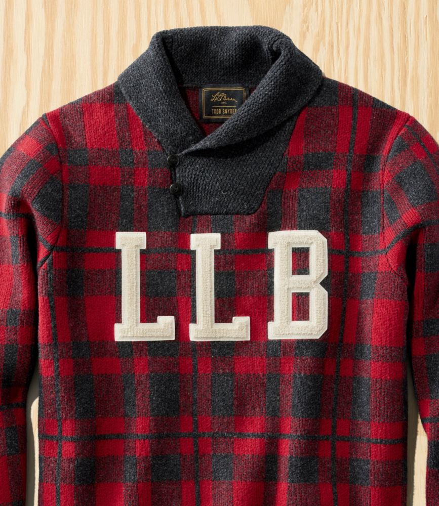 Men's L.L.Bean x Todd Snyder Heritage Buffalo Check Sweater ...