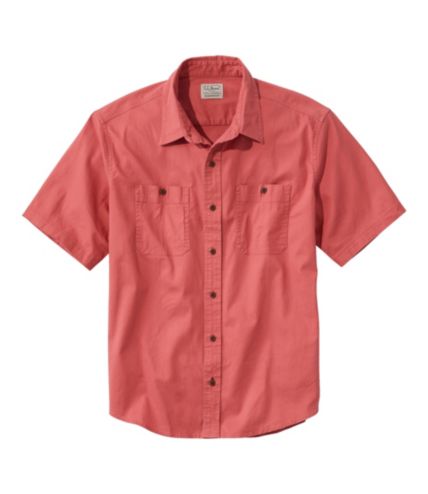 Men's Lakewashed Camp Shirt, Short-Sleeve, Traditional Untucked Fit ...