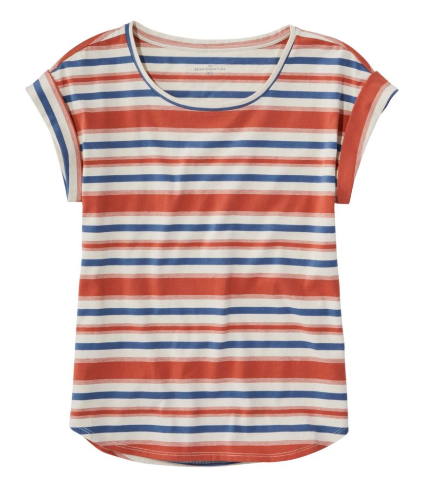 Women's Signature Rangeley Cotton Tee, Scoopneck | Tees & Knit Tops at ...