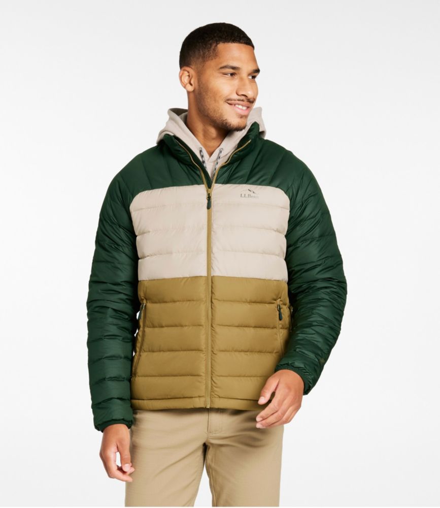 Men's Bean's Down Jacket, Colorblock | Men's at L.L.Bean