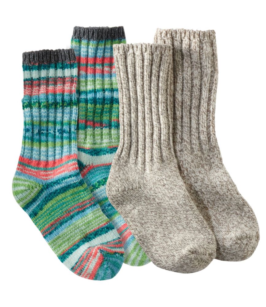 Men's Merino Wool Ragg Socks 10" Two-Pack, Striped | Socks at L.L.Bean