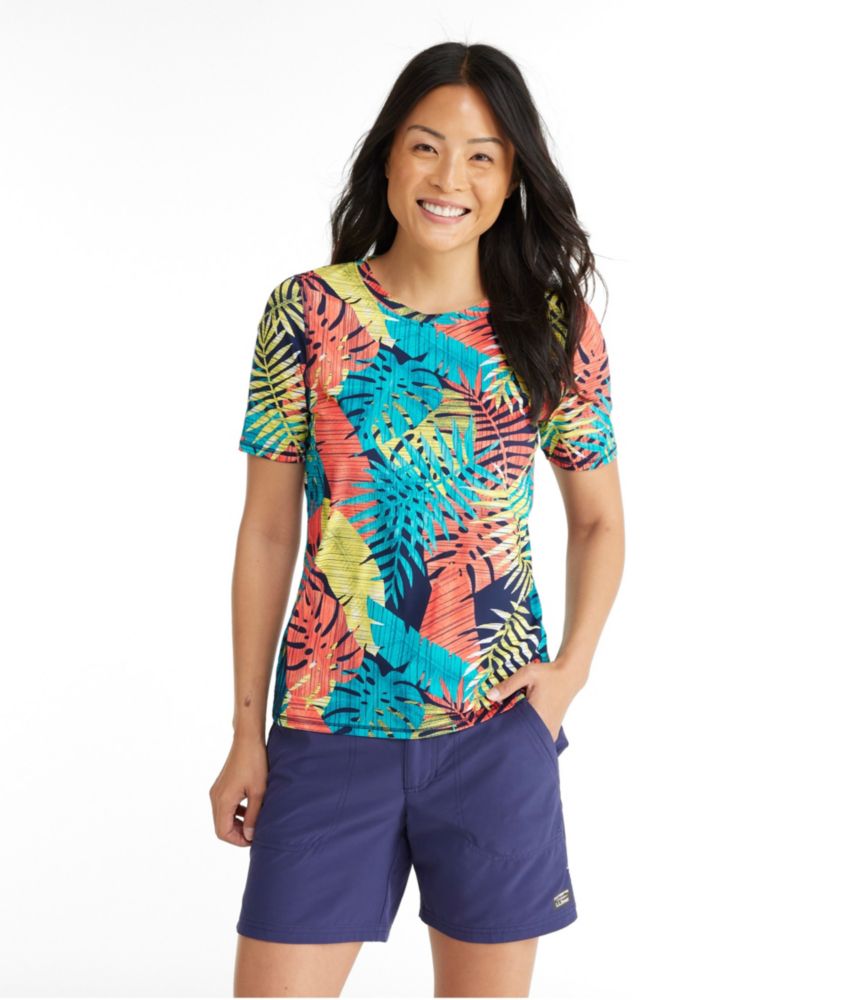 Women's SunSmart® UPF 50+ Sun Shirt Short-Sleeve, Print | Cover-Ups ...