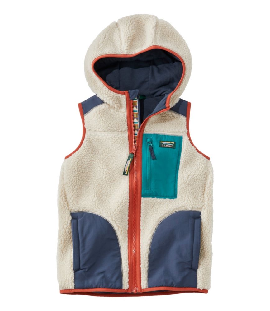 Kids' Sherpa Fleece Hooded Vest | Kids' at L.L.Bean