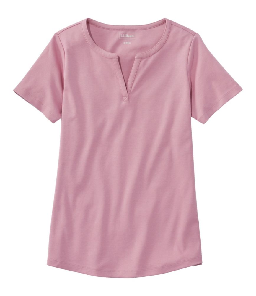 Women's L.L.Bean Tee, Short-Sleeve Notch-Neck | Shirts & Tops at L.L.Bean