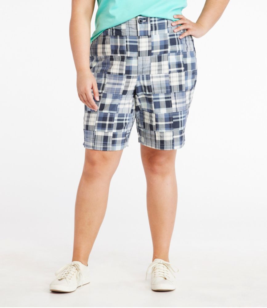 Women's Lakewashed Chino Shorts, Mid-Rise Bermuda Patchwork | Shorts ...