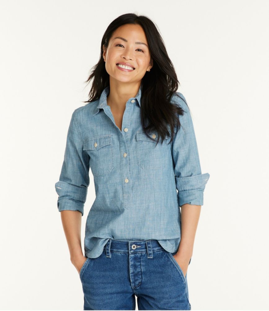 Women's Signature Woven Popover | Shirts & Button-Downs at L.L.Bean