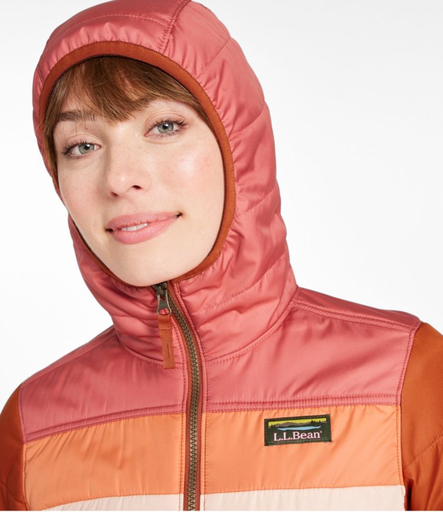 Women's Mountain Classic Puffer Hooded Jacket, Colorblock | Women's at ...