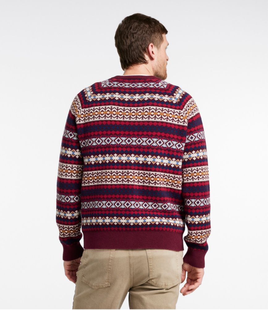 Men's Wicked Soft Cotton/Cashmere Sweater, Crewneck, Pattern