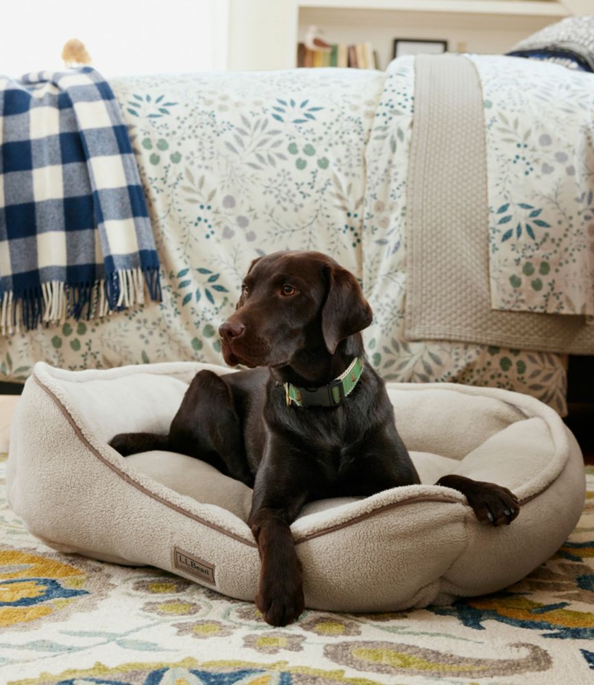 Premium Cuddler Bolster Dog Bed, Sherpa | Home Goods at L.L.Bean