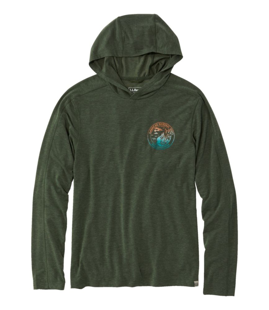Men's Everyday SunSmart® Hooded Tee, Long-Sleeve Graphic | T-Shirts at ...