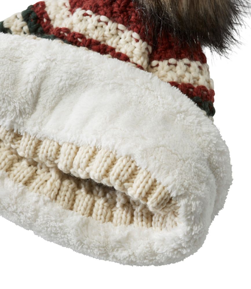 Women's Wicked Cozy Knit Pom Hat, Stripe | Winter Hats & Beanies at L.L ...