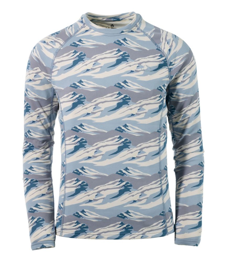 Men's L.L.Bean Heavyweight Base Layer Crew, Long Sleeve Print | Base ...