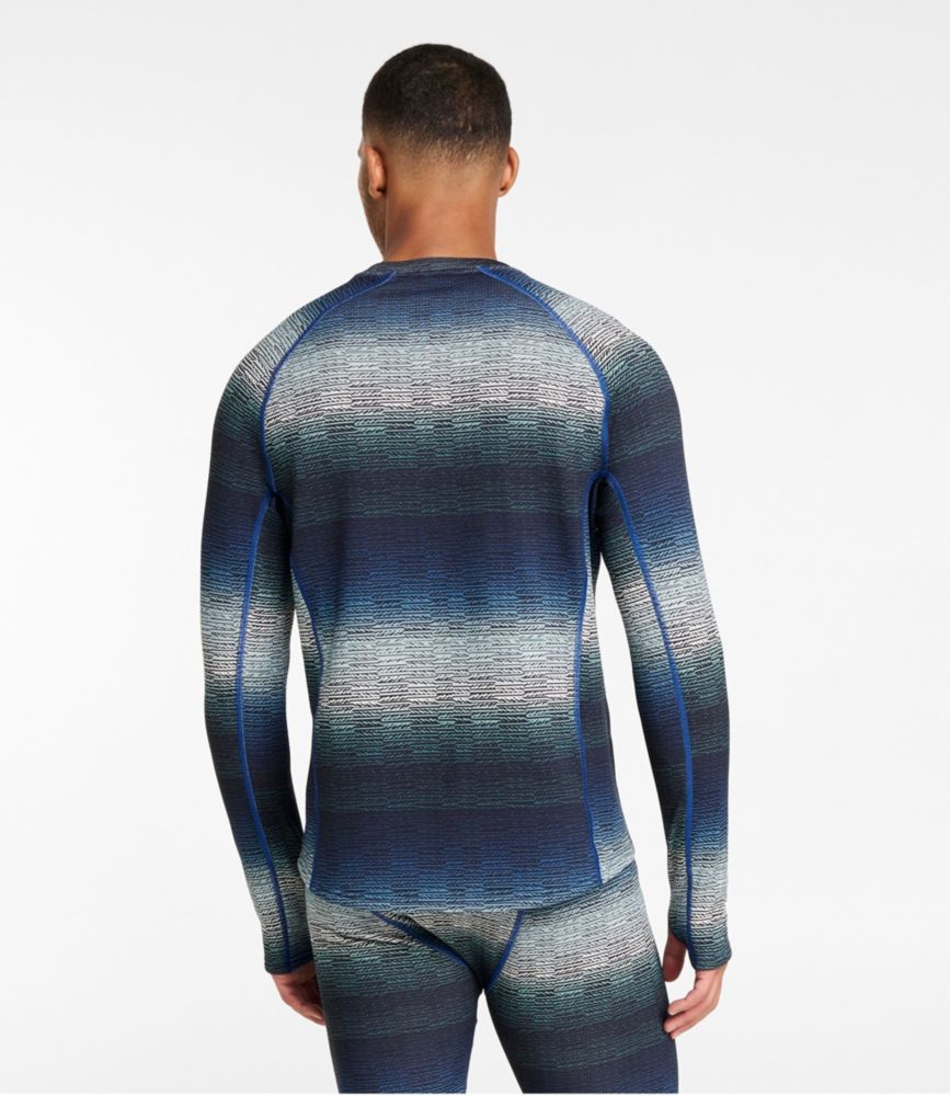 Men's L.L.Bean Heavyweight Base Layer Crew, Long Sleeve Print | Base ...
