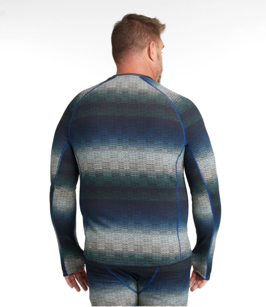 Men's L.L.Bean Heavyweight Base Layer Crew, Long Sleeve Print | Base ...
