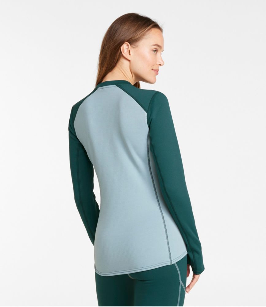 Women's L.L.Bean Heavyweight Base Layer Crew, Long Sleeve Graphic ...