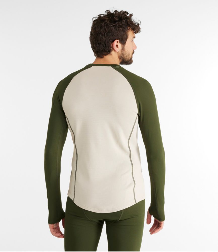 Men's L.L.Bean Heavyweight Base Layer Crew, Long-Sleeve Graphic ...