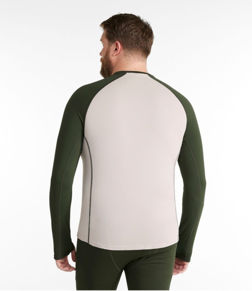 Men's L.L.Bean Heavyweight Base Layer Crew, Long-Sleeve Graphic ...