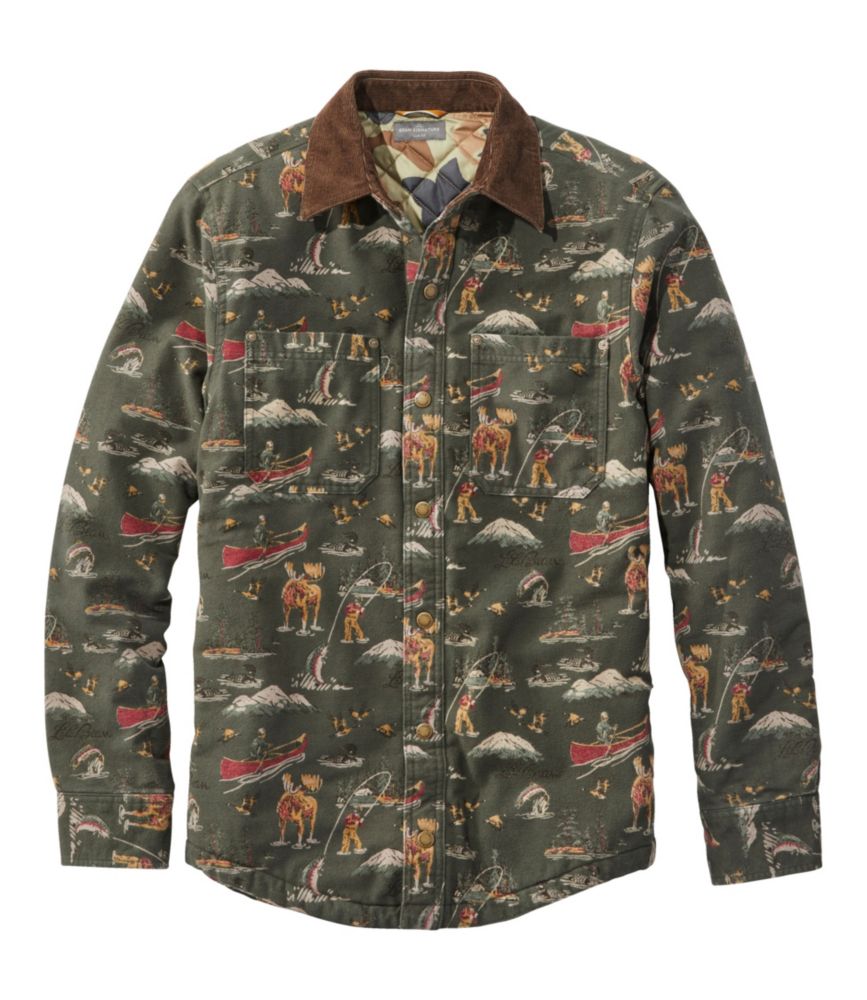 Men's Signature 1933 Chamois Cloth Shirt, Lined, Pattern | Shirts at L ...