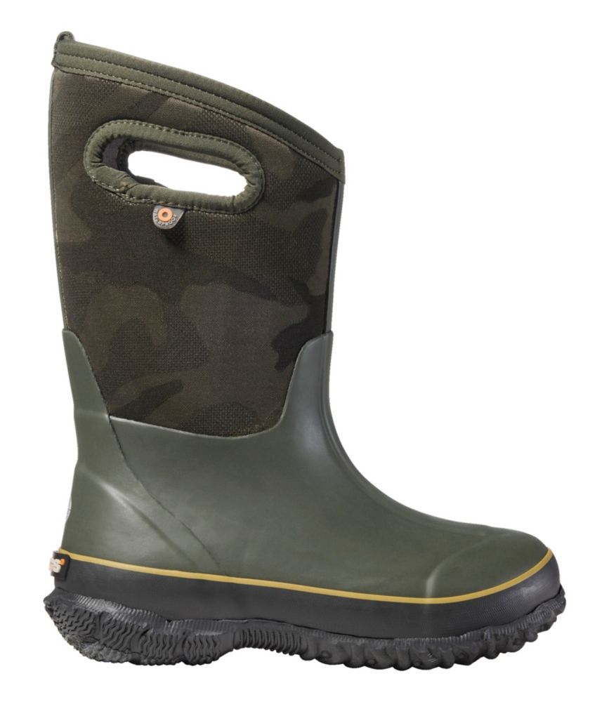 Kids' Bogs Classic Boots, Dark Green Camo | Rain & Snow Boots at L.L.Bean