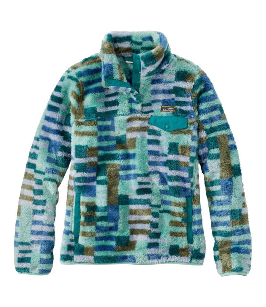 Women's L.L.Bean Hi-Pile Fleece Pullover, Print | Sweatshirts & Fleece ...