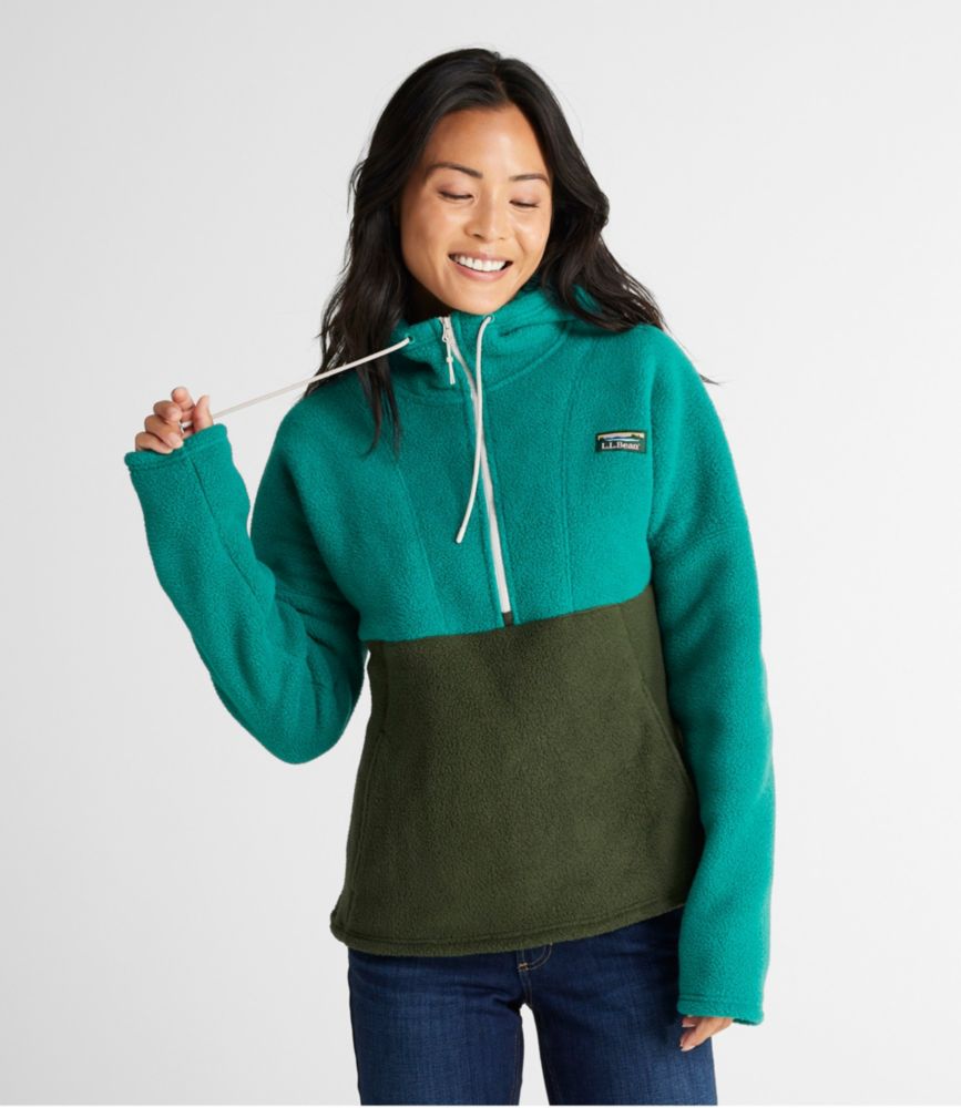 Women's Katahdin Fleece Half-Zip Hoodie, Colorblock
