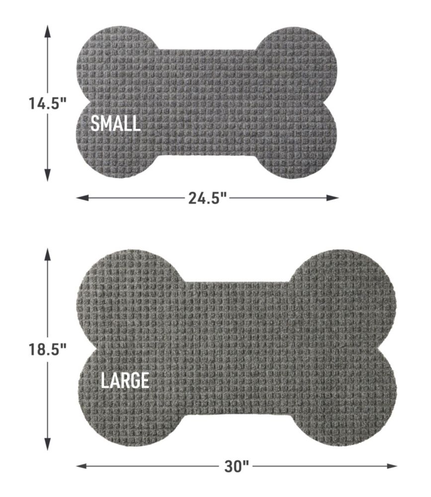 Everyspace Waterhog Dog Placemat, Dog Bone | Bowls & Mats at L.L.Bean