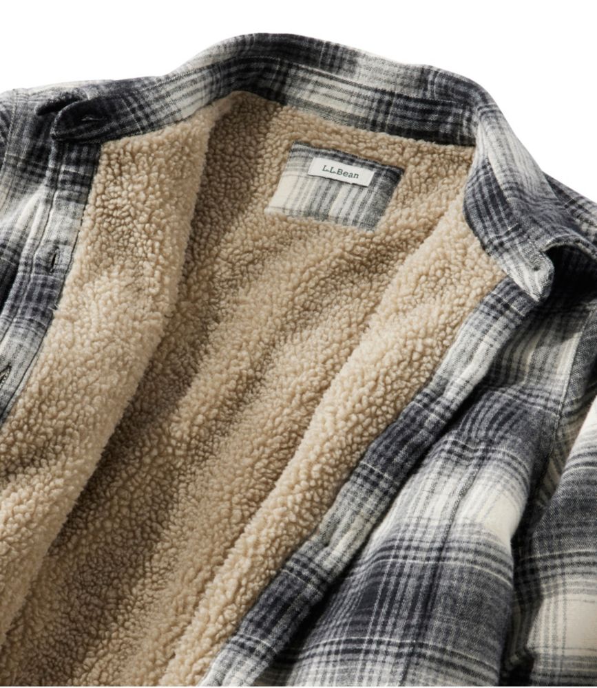 Women's Heritage Chamois Shirt, Sherpa-Lined Shacket Pattern | Shirt ...