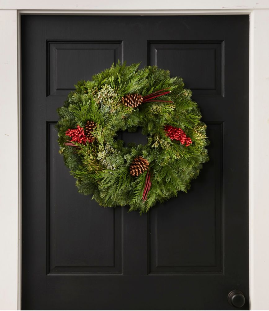 Woodland Canella Berry Wreath, 20" | Wreaths & Greenery at L.L.Bean