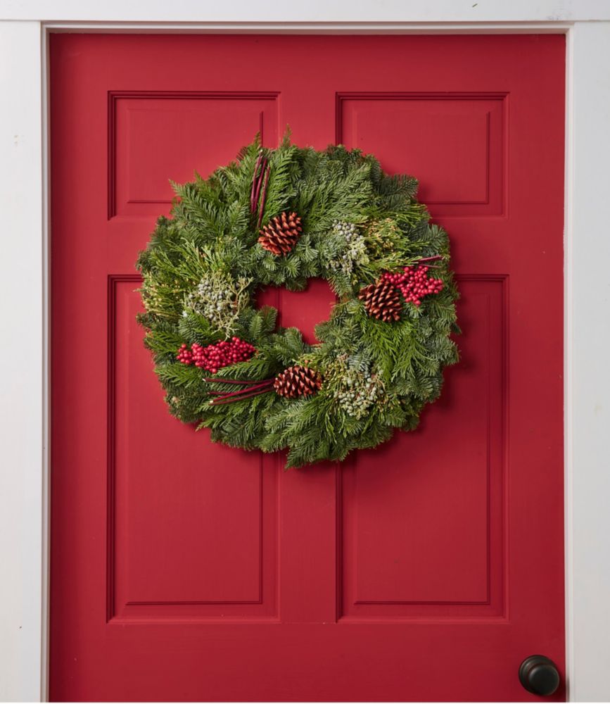 Woodland Canella Berry Wreath, 20" | Wreaths & Greenery at L.L.Bean