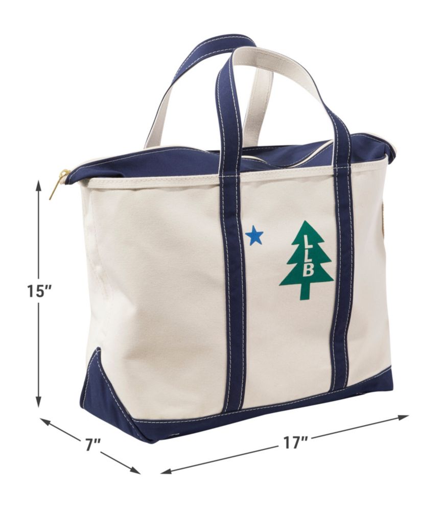 Boat and Tote, Zip-Top, Vacationland, Large | Tote Bags at L.L.Bean