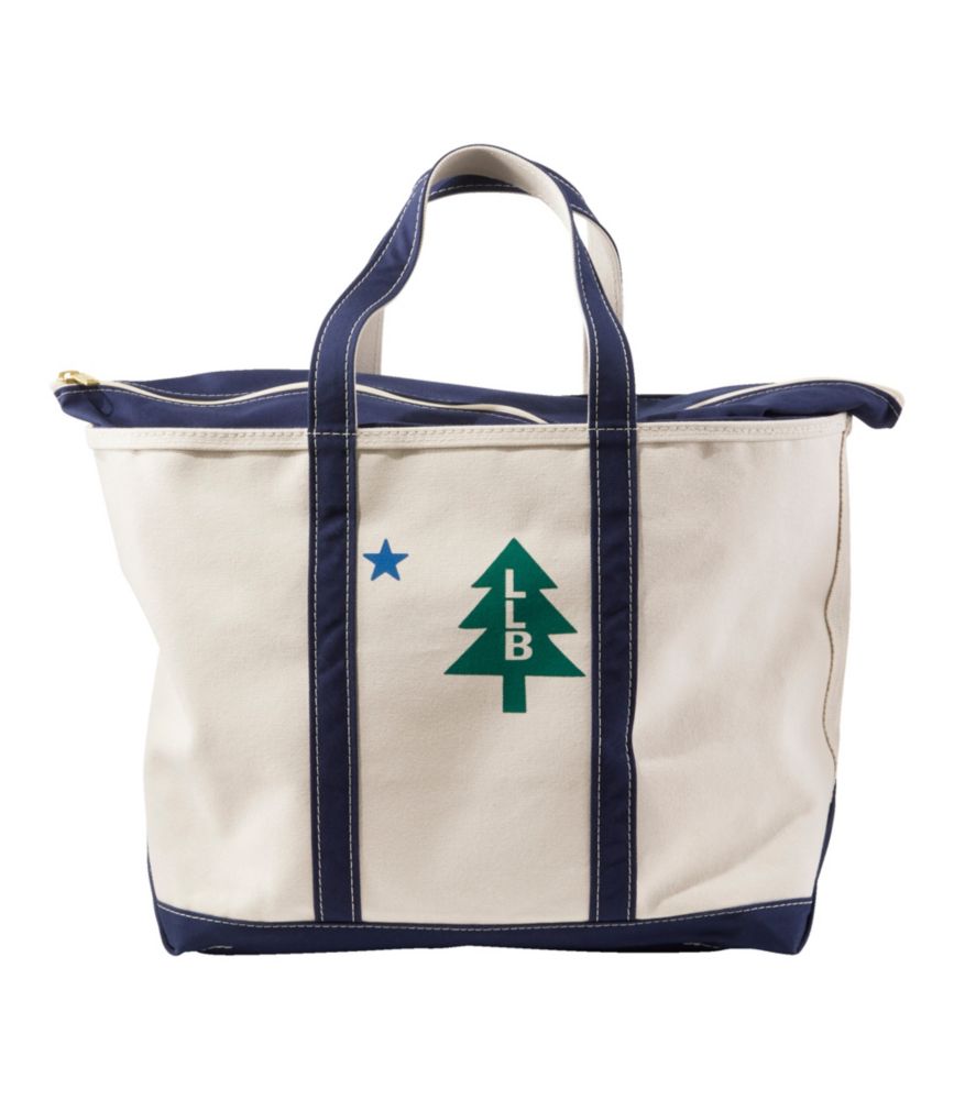 Boat and Tote, Zip-Top, Vacationland, Large | Tote Bags at L.L.Bean
