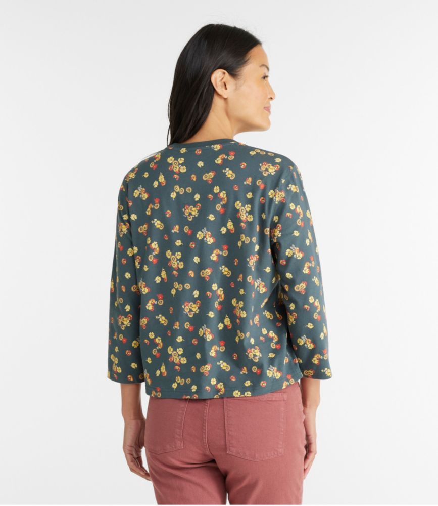 Women's Saturday T-Shirt, Crewneck Three-Quarter-Sleeve Print | Tees ...