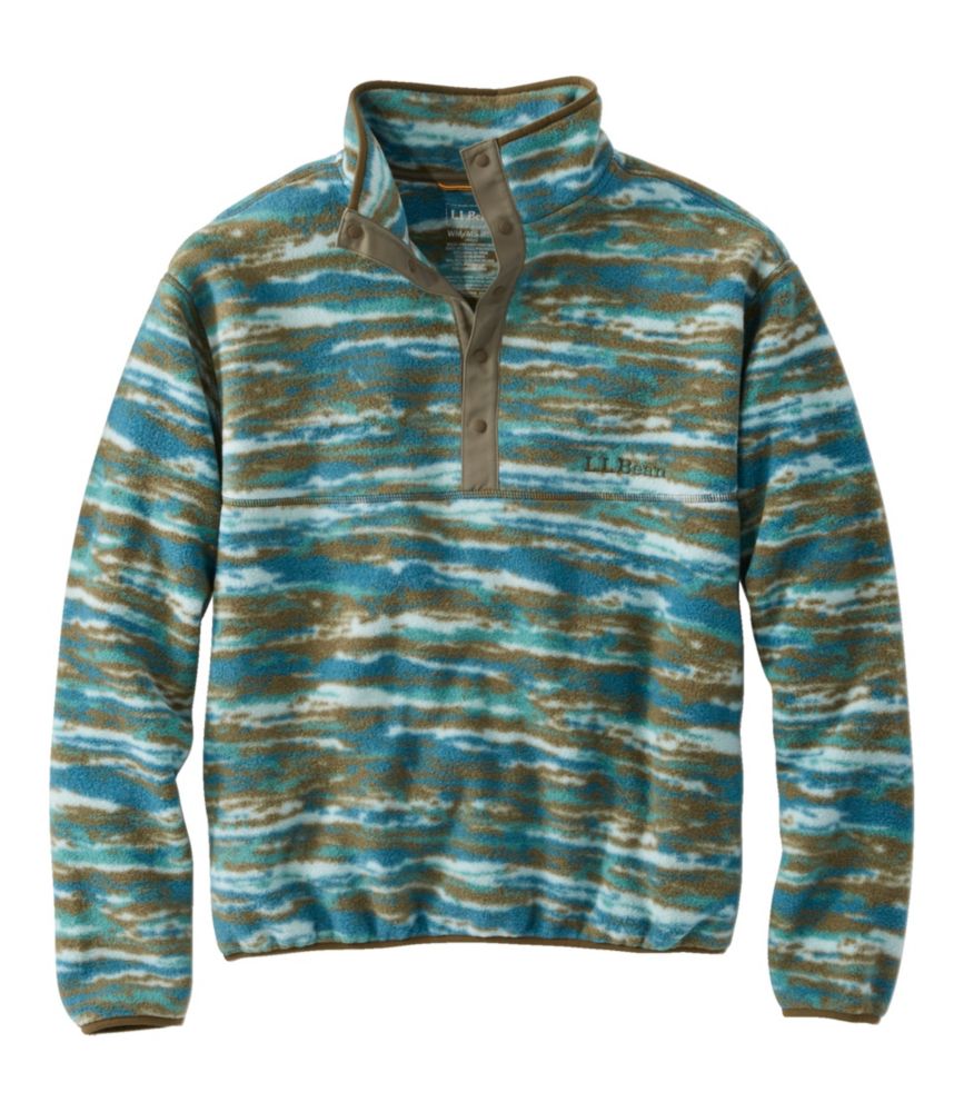 Adults' Bean's Classic Fleece Pullover, Print | Men's at L.L.Bean