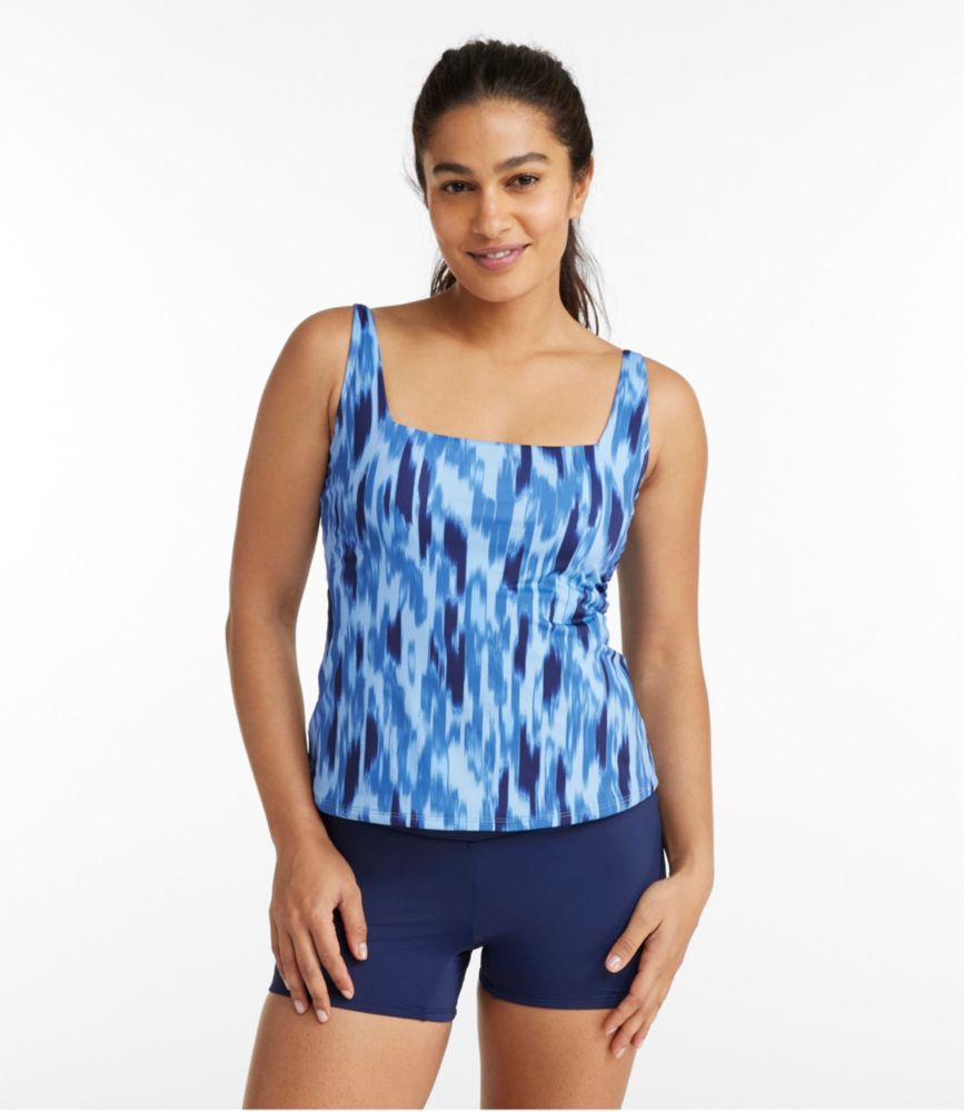 Women's New Currents Swimwear, Squareneck Tankini Top Print | Tops at L ...