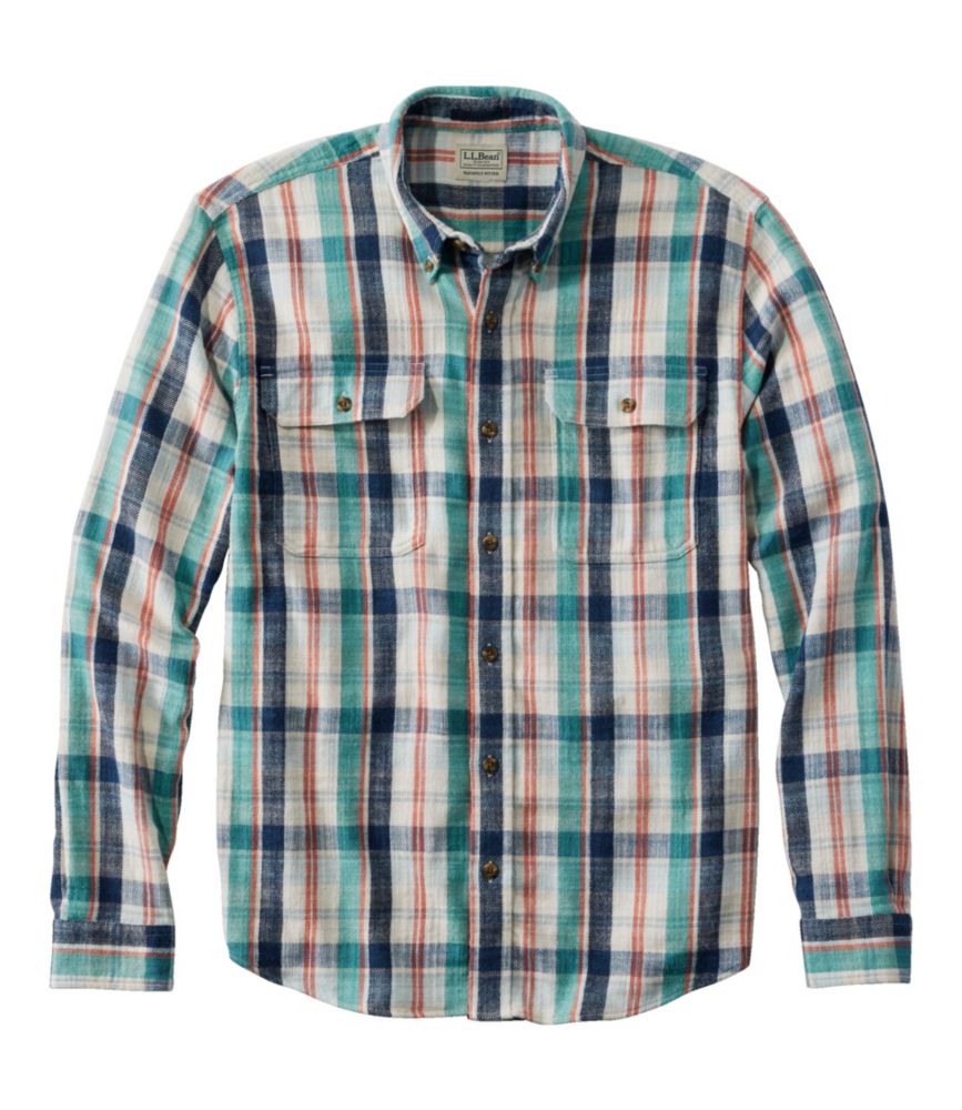 Men's 1912 Field Flannel Shirt, Slightly Fitted Untucked Fit, Plaid ...