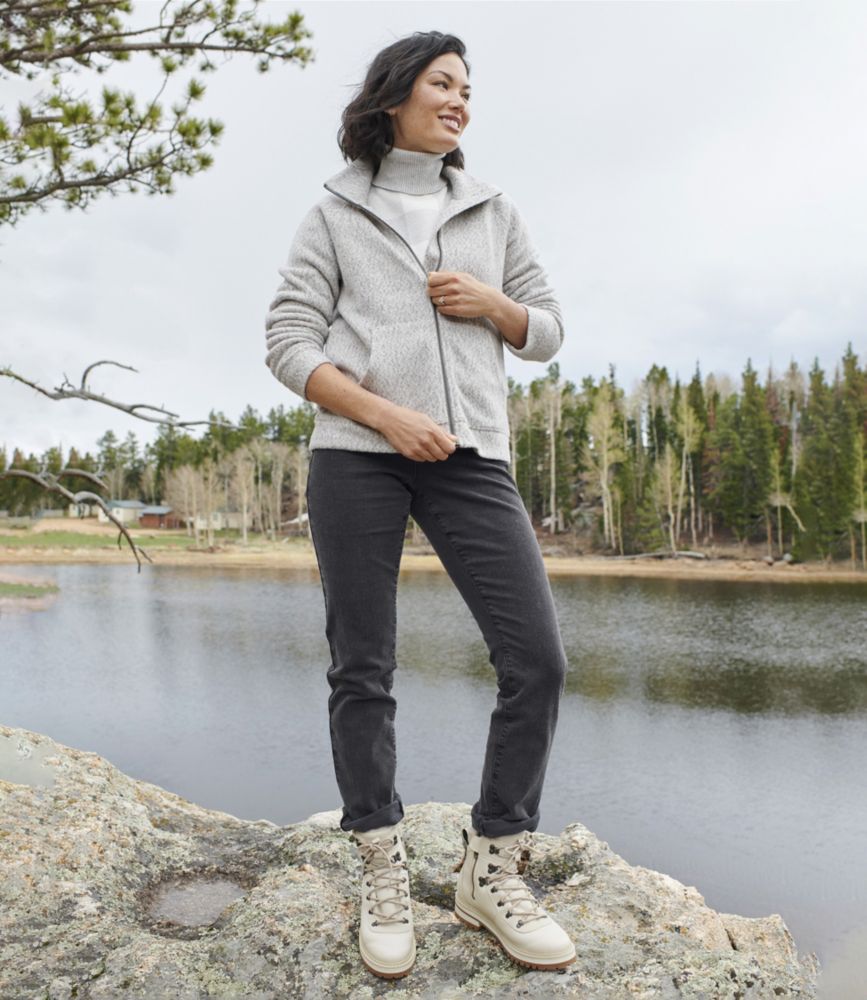 Women's Heritage Marled Fleece, Zip Cardigan | Sweatshirts at L.L.Bean