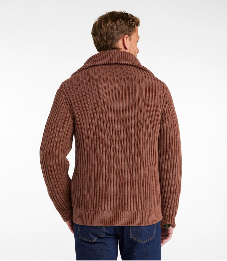 Men's Signature Organic Cotton Sweater, Funnel Neck, Full Men's Signature Organic Cotton Sweater, Funnel Neck, Full