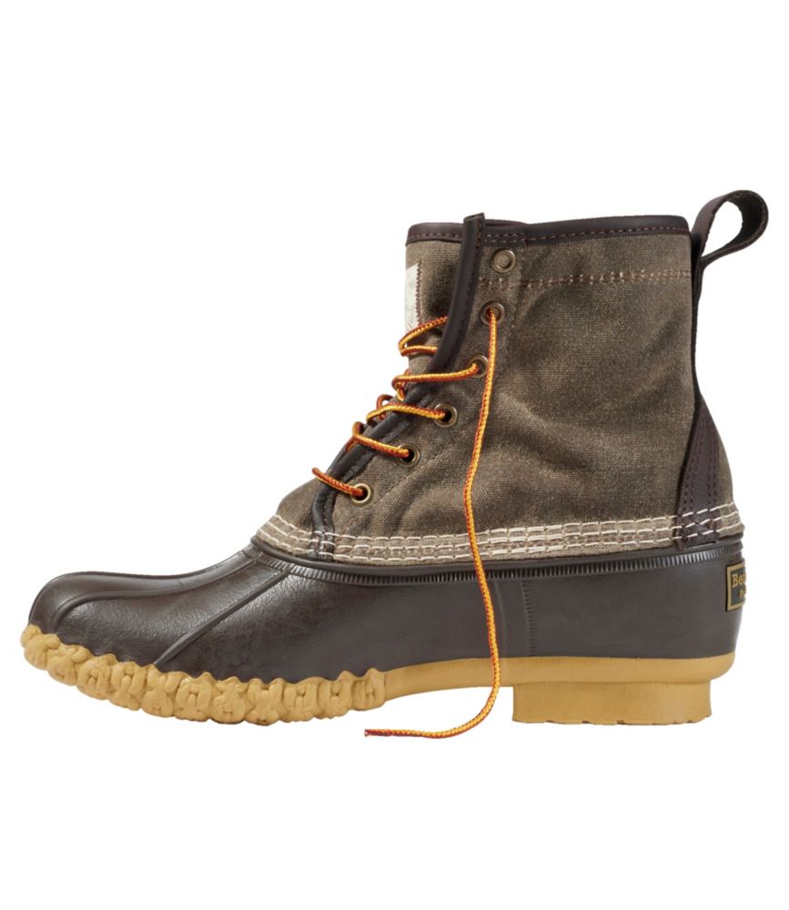Women's L.L.Bean and Noah Kahan Bean Boots, 8" Comfort-Lined Wax Canvas ...